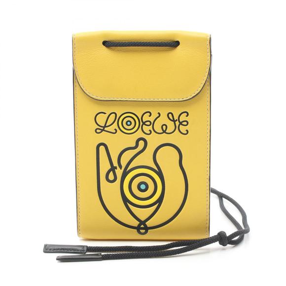 Loewe | Bags | Loewe Eye Mobile Smartphone Accessories Leather Yellow ...